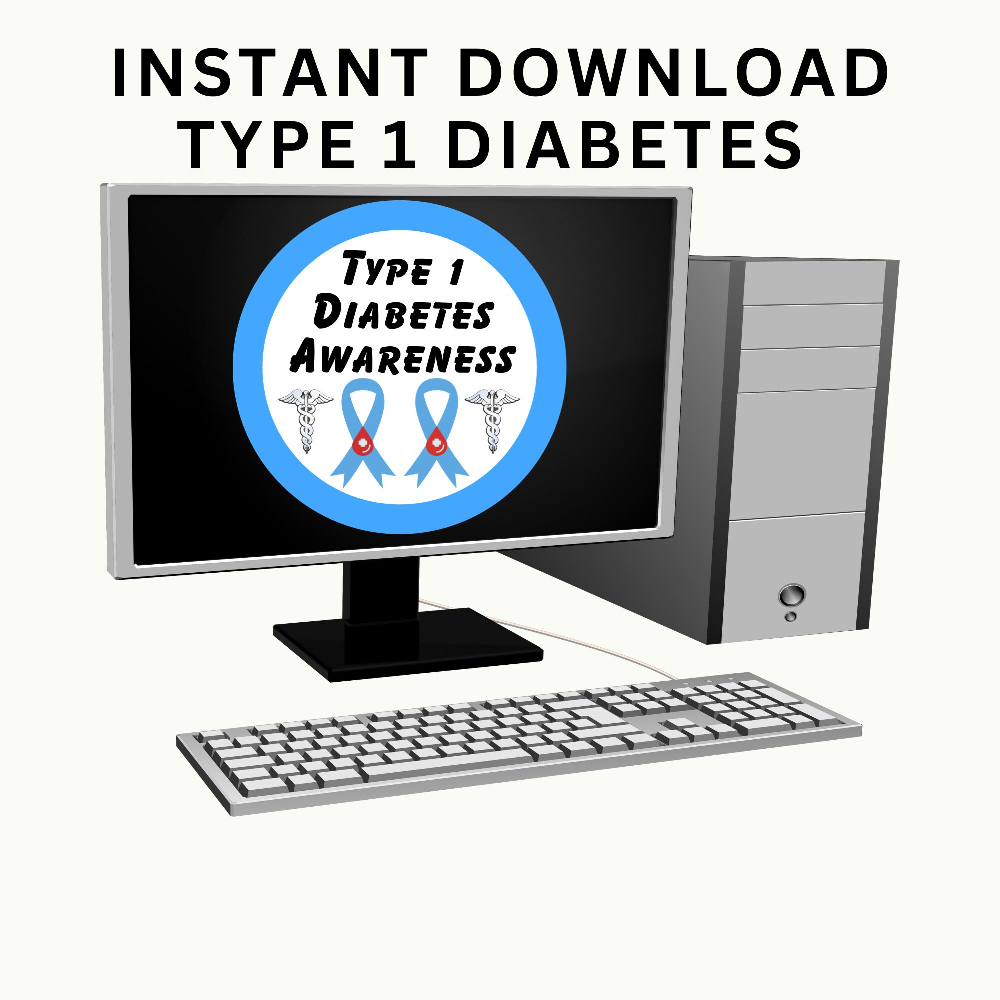 Instant Download Type 1 Diabetes Awareness for Diabetes Signs of ...