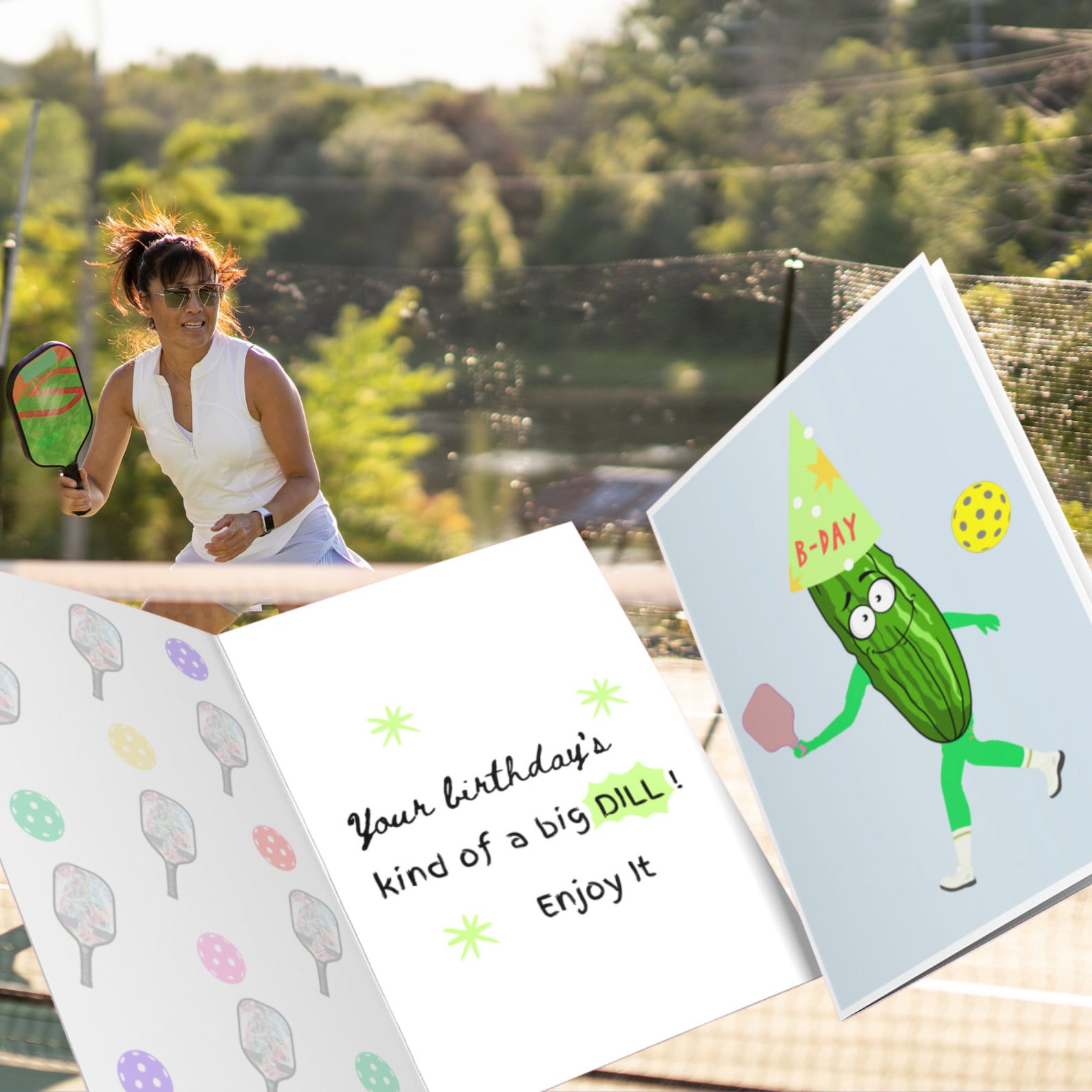 Funny Pickleball Birthday Card Pickleball Gifts for Pickleball Playing ...