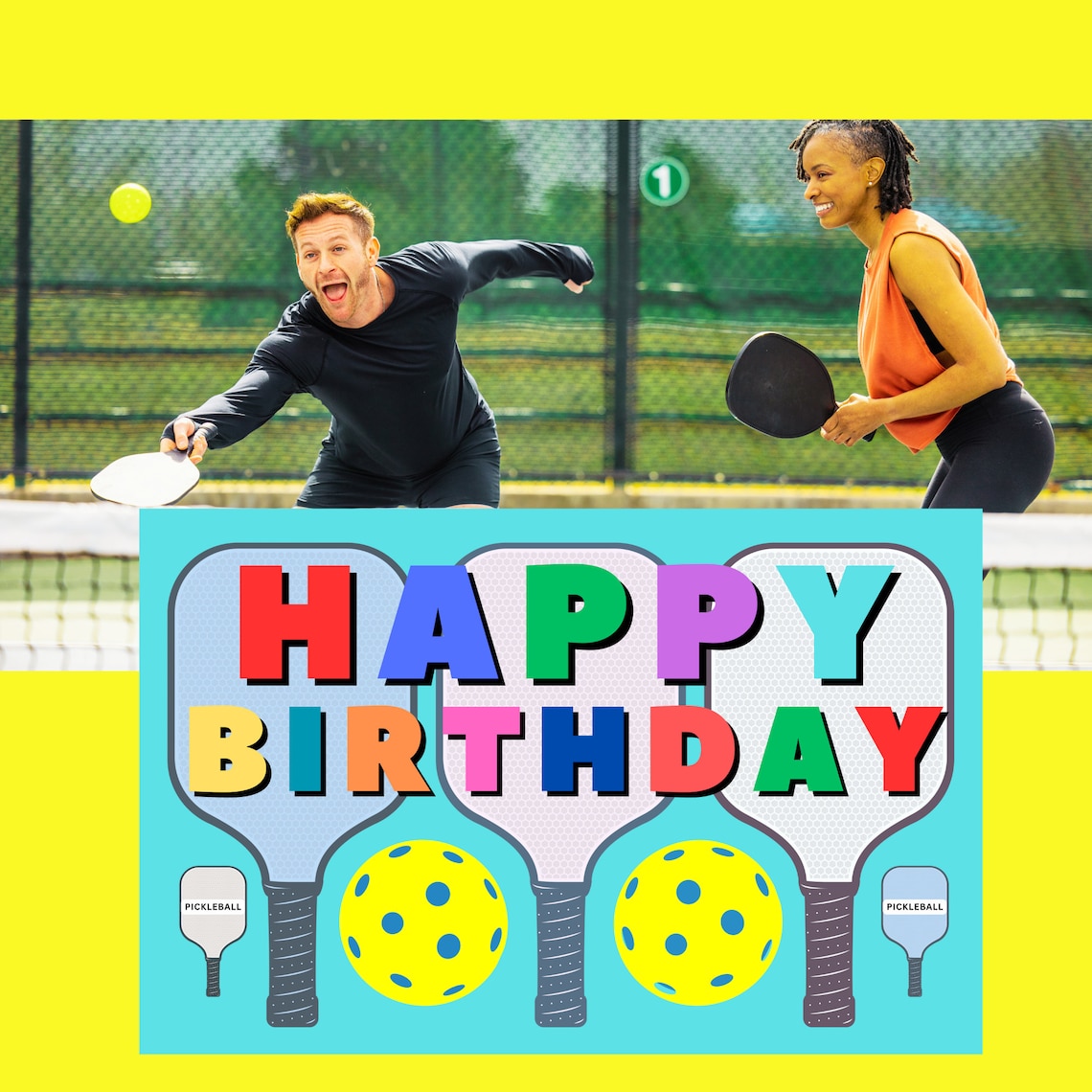 Funny Pickleball Birthday Card Pickleball Gifts Funny Pickleball Card ...
