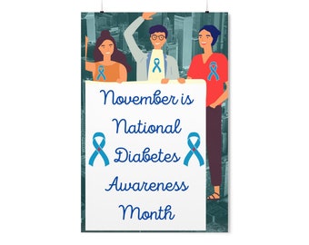 Diabetes Awareness Poster Premium Matte Vertical Posters - Etsy