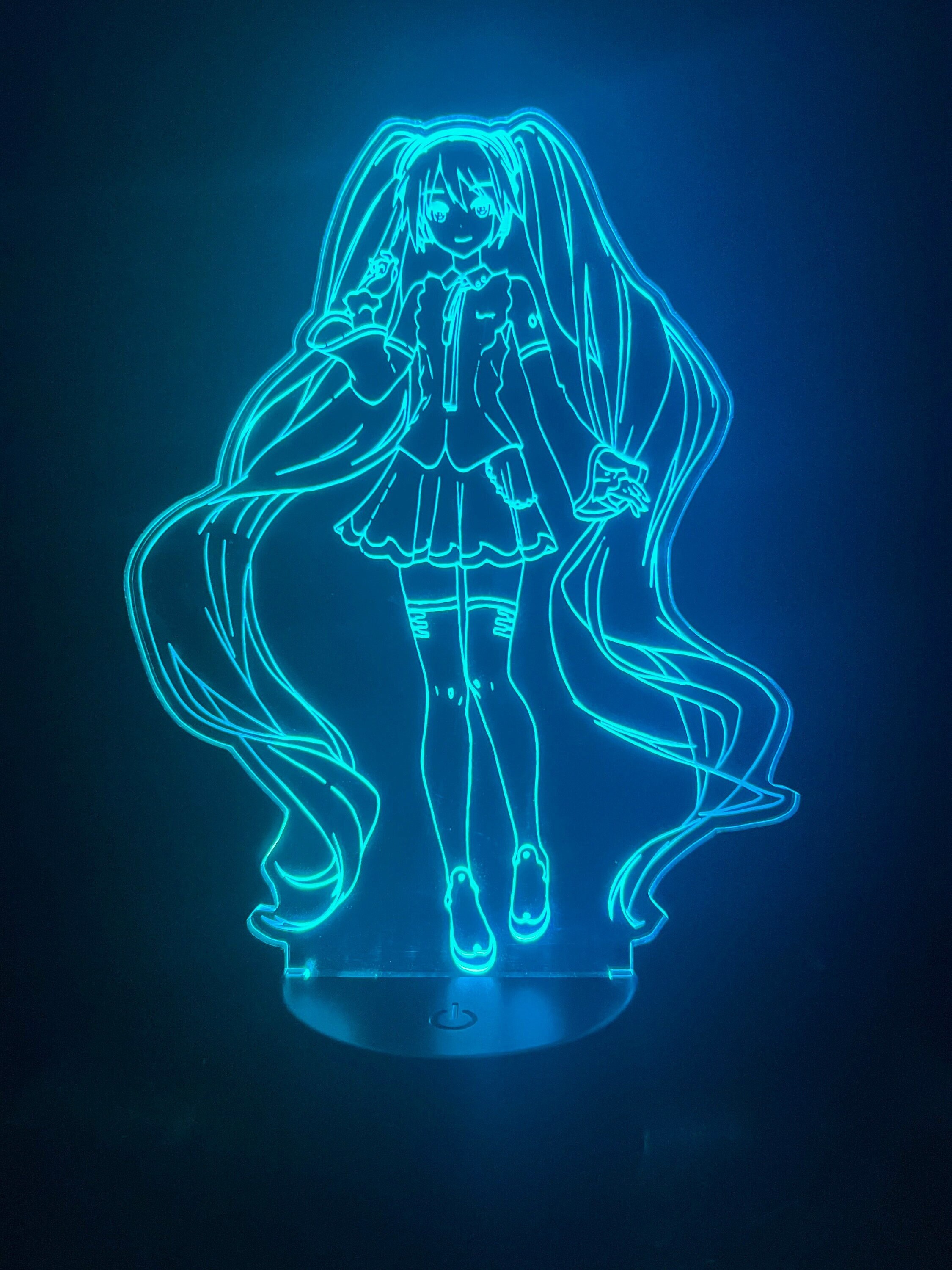 Hatsune Miku NT Large Acrylic Lamp - Etsy
