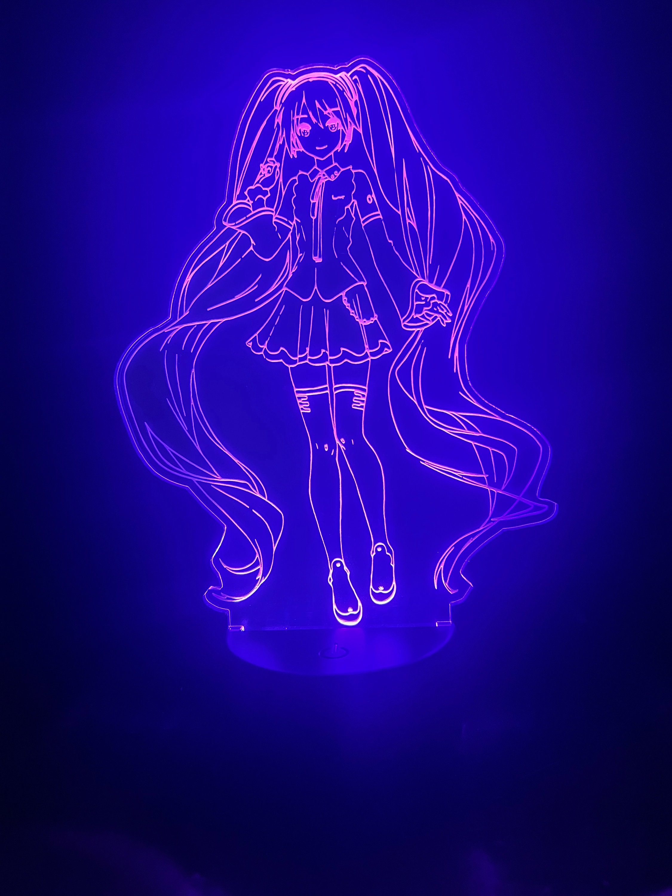Hatsune Miku NT Large Acrylic Lamp - Etsy