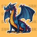 Gothic Dragon Collection Sticker PNG, Printable Sticker, Laptop Sticker ...