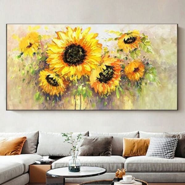 Abstract Sunflower - Etsy