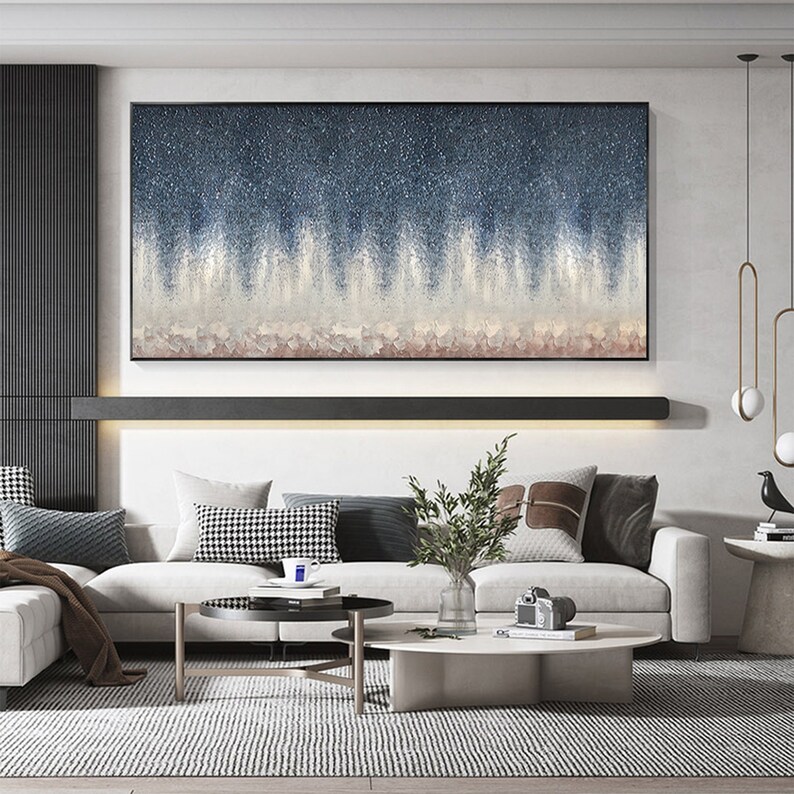 Abstract Starry Sky Landscape Hand Painted Oil Painting - Etsy