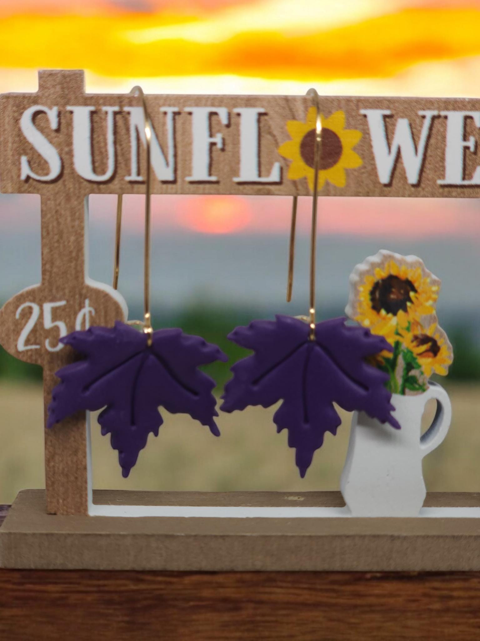 Fall Leaf Hoop Hooks - Etsy