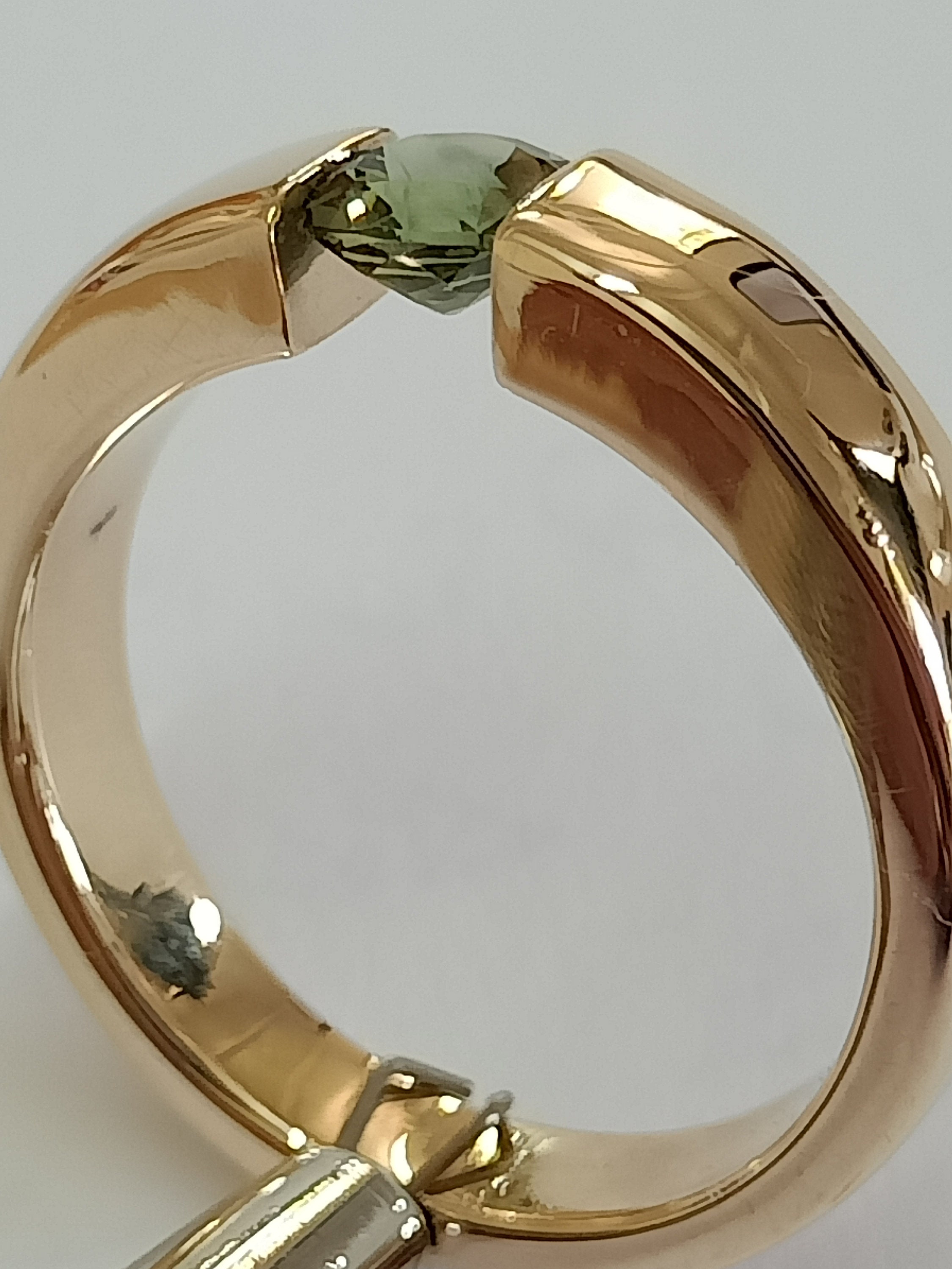 Sapphire 9k Solid Gold 9 Grams Ring Tension Mens Size 11 - Etsy