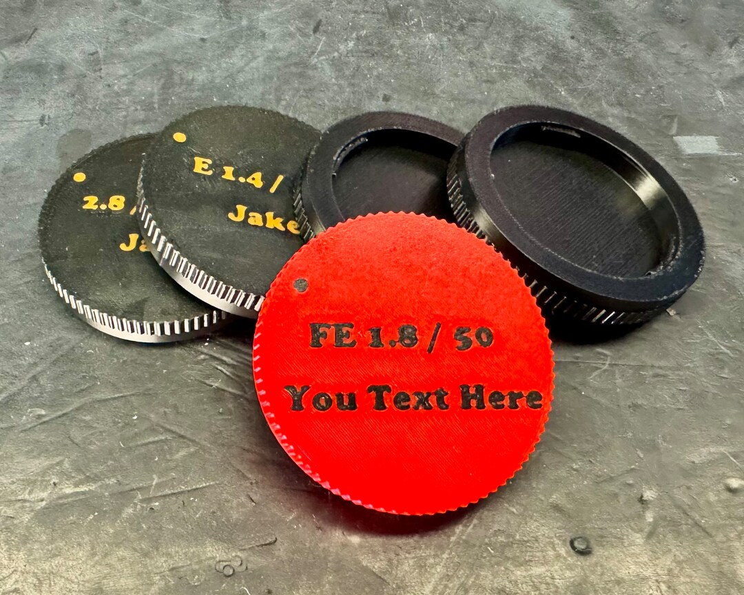 Customizable 3D Printed Rear Lens Cover for Sony E-mount Cameras ...