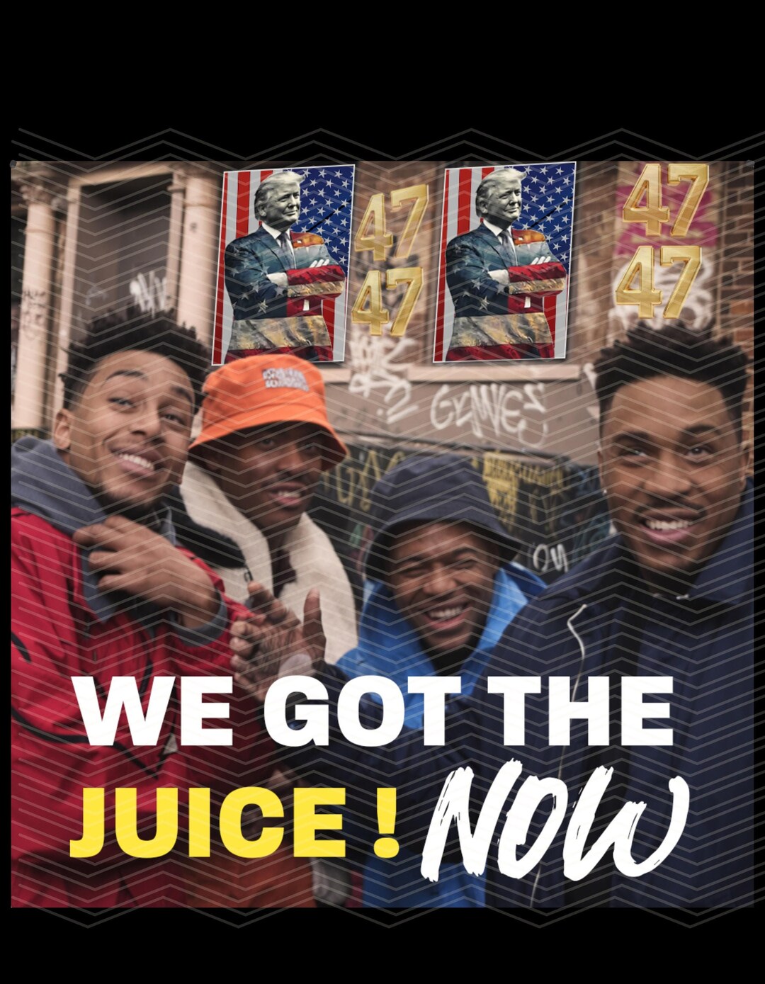 Viral Thug Life President Design Preppy Edgy PNG High Quality ...