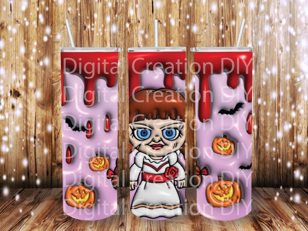 Puffy Annabelle Digital Tumbler Wrap 20 Oz Straight - Etsy