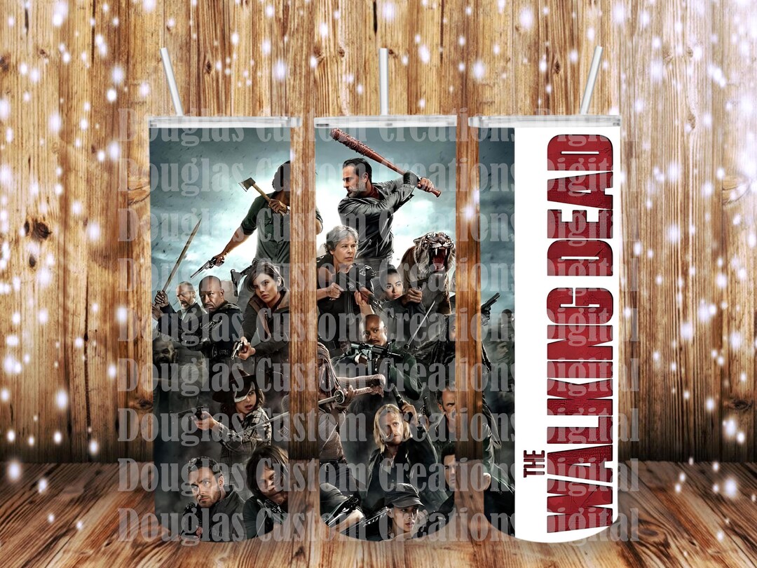 TWD Fighting Digital Tumbler Wrap 20 Oz Straight - Etsy