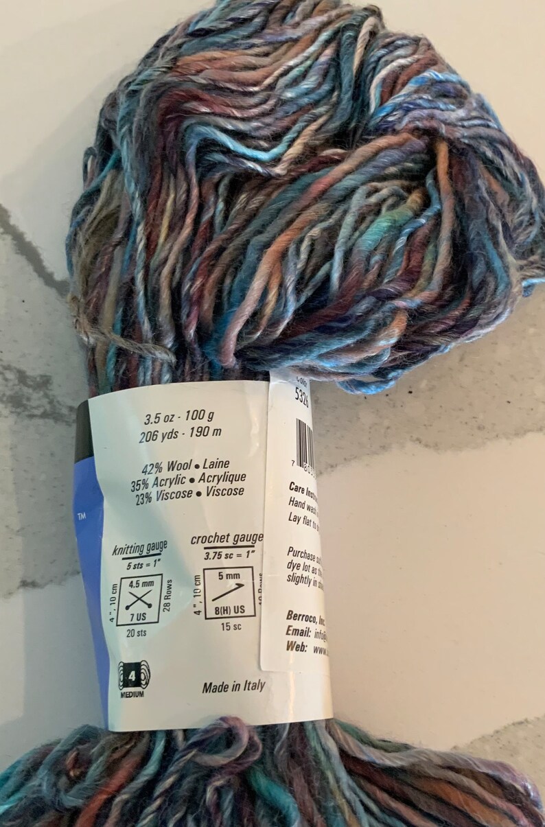 Berroco Boboli This is Gorgeous Yarn This Color 5326 is Called Wading ...