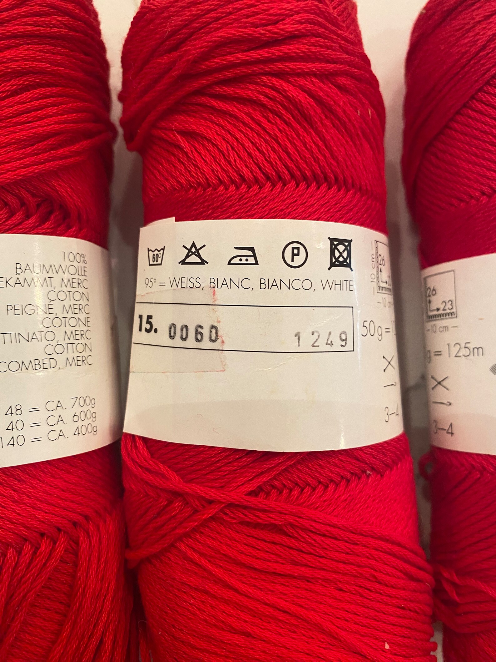 Lang Yarns Fiorina Bright Red Yarn - Etsy