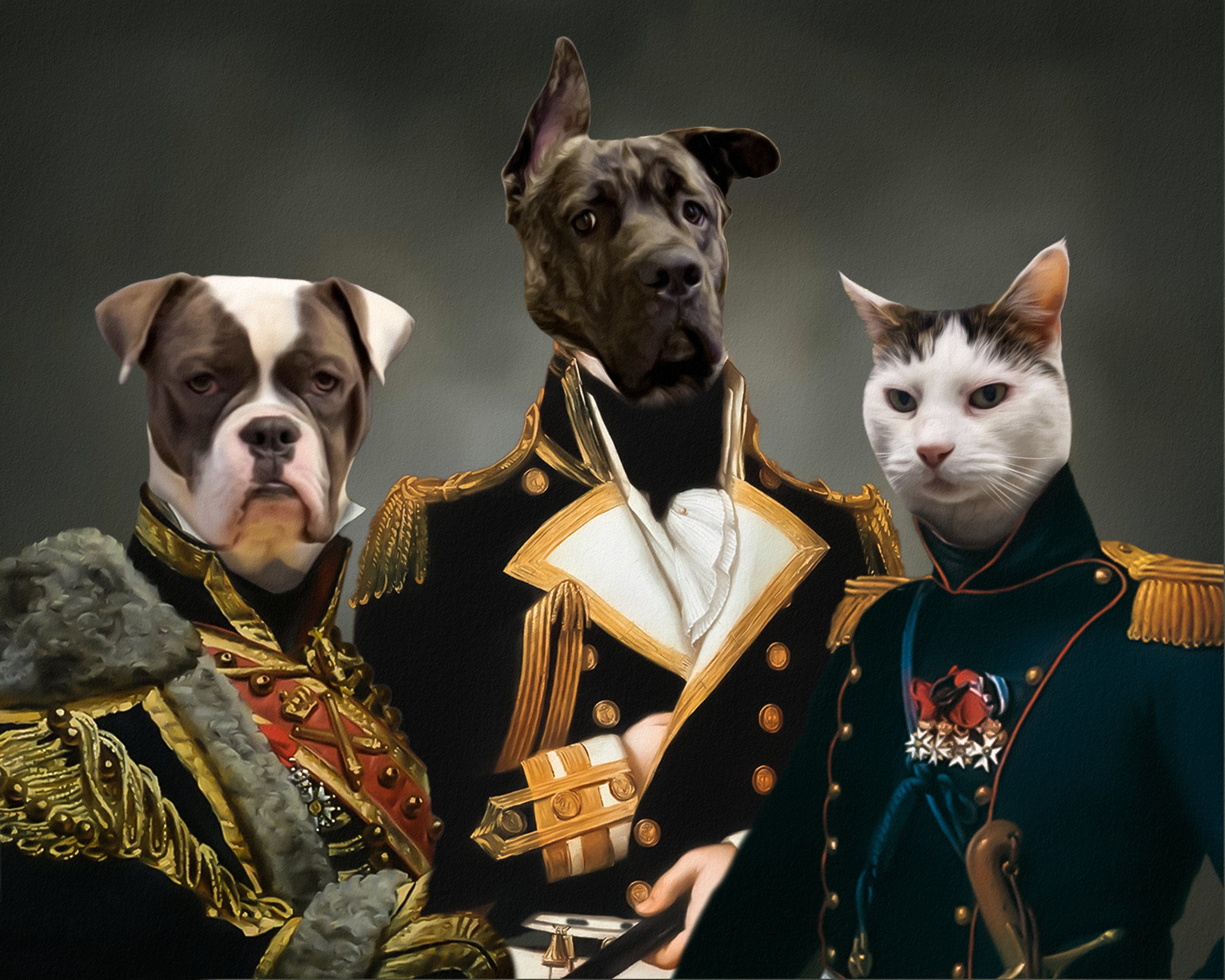 Custom Renaissance Pet Portrait Custom Royal Dogs Canvas - Etsy