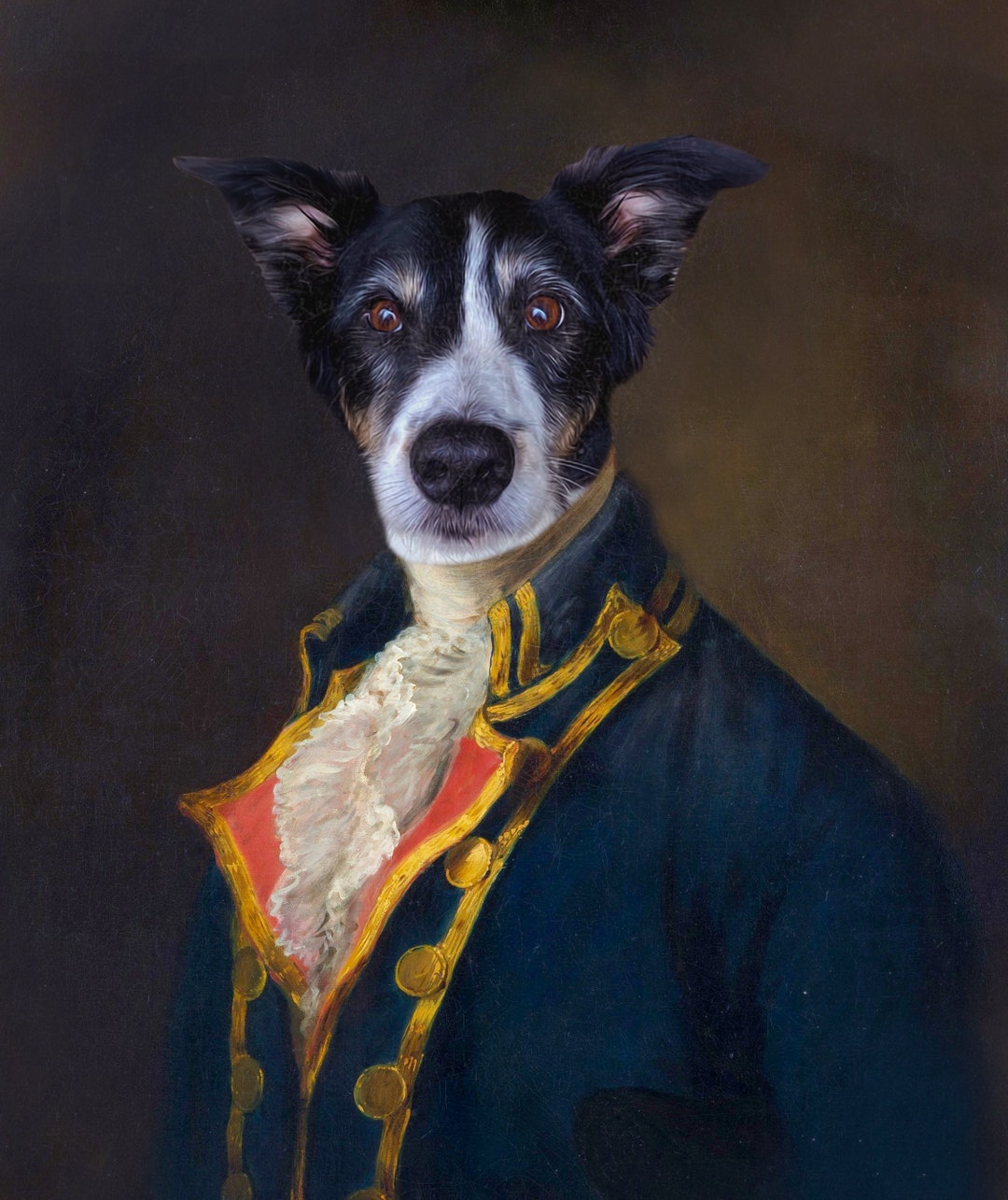 Custom Renaissance Pet Portrait, Custom Royal Dogs Canvas Portrait, Pet ...