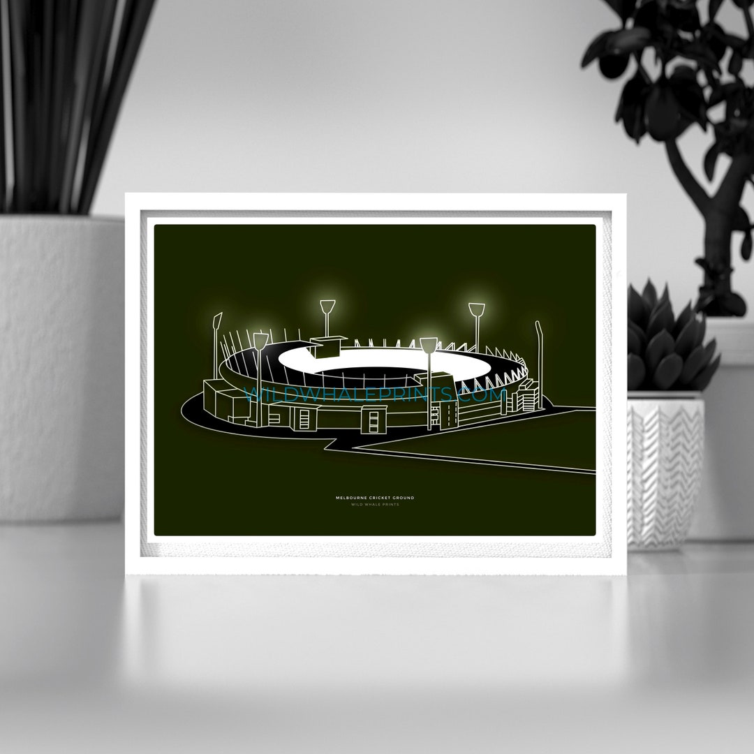 Melbourne Cricket Ground MCG Travel Poster Print Australia - Etsy
