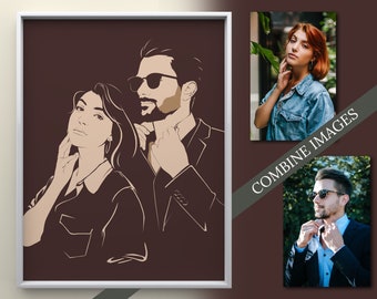 Custom Graduation Portrait Custom Line Drawing Graduation - Etsy