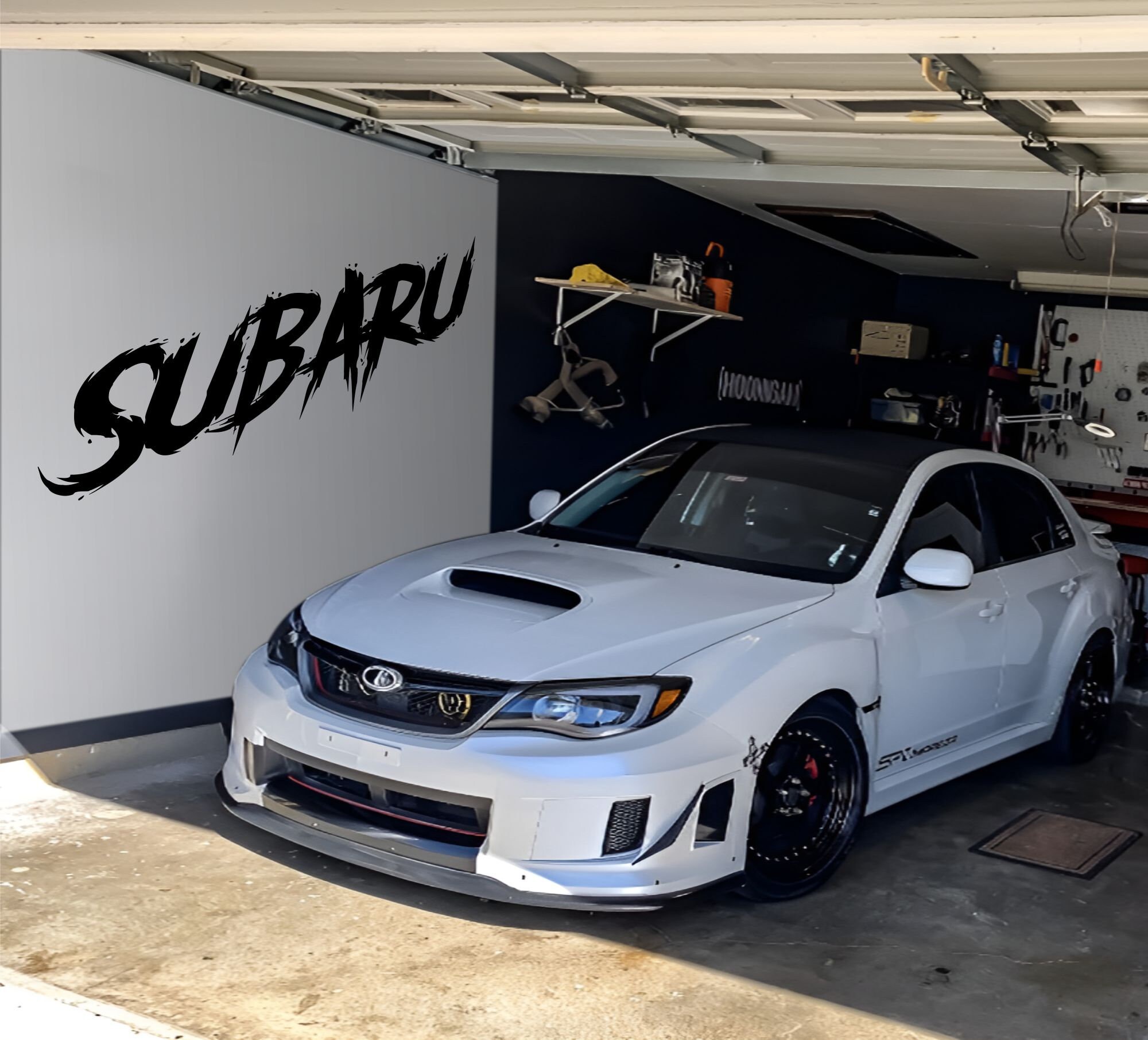 Subaru Garage Wall Decal Sticker - Etsy