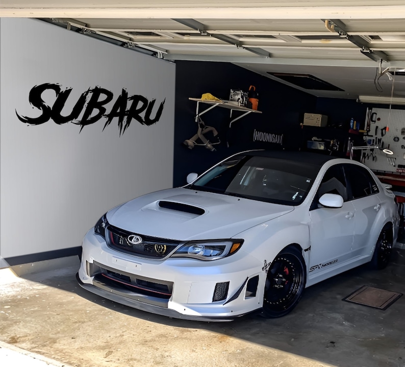 Subaru Garage Wall Decal Sticker - Etsy