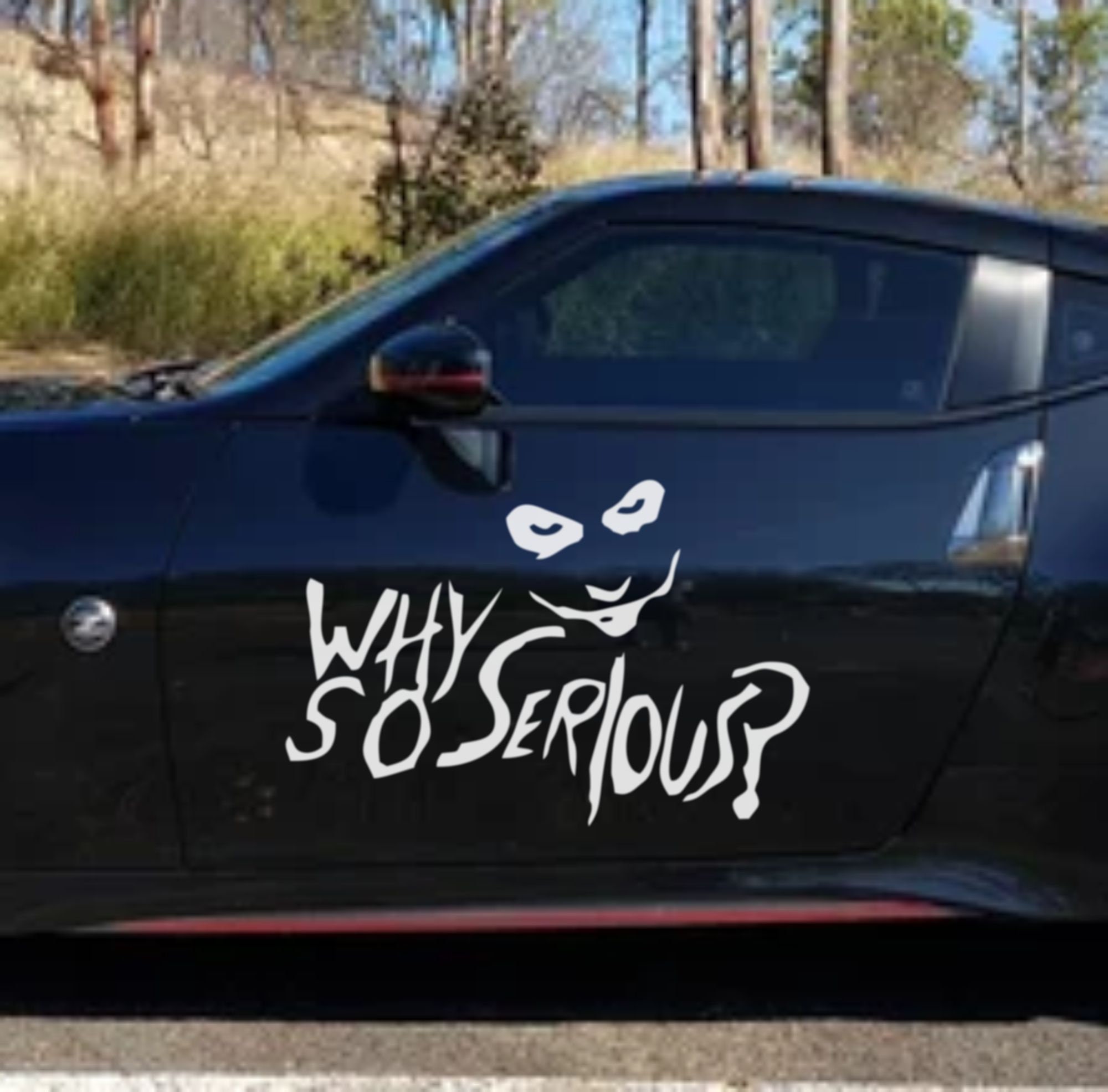 Why so Serious Large Car Door Decal Sticker. Batman and Joker. - Etsy