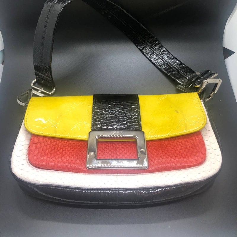 Color Block Handbag - Etsy