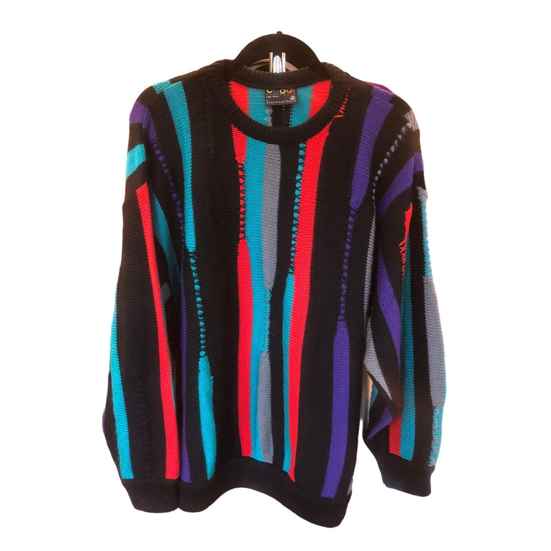 90s XL Multicolor COOGI Jumper/ Sweater Australia - Etsy