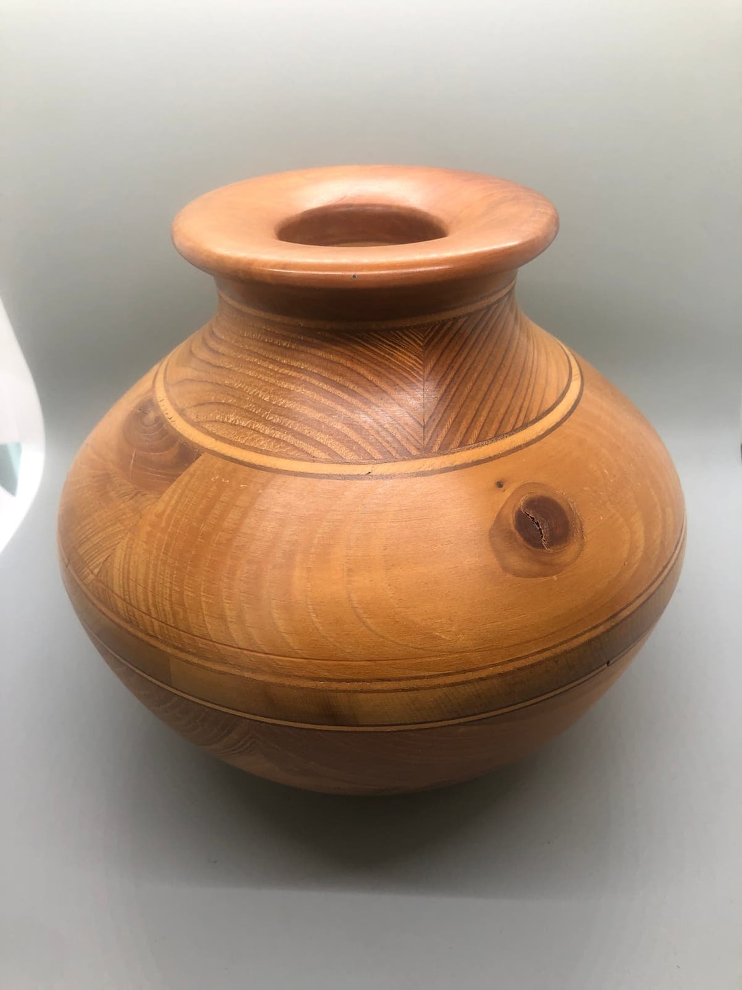 Hand Turned Segmented Wood Bowl/ Vase Al Dahl - Etsy