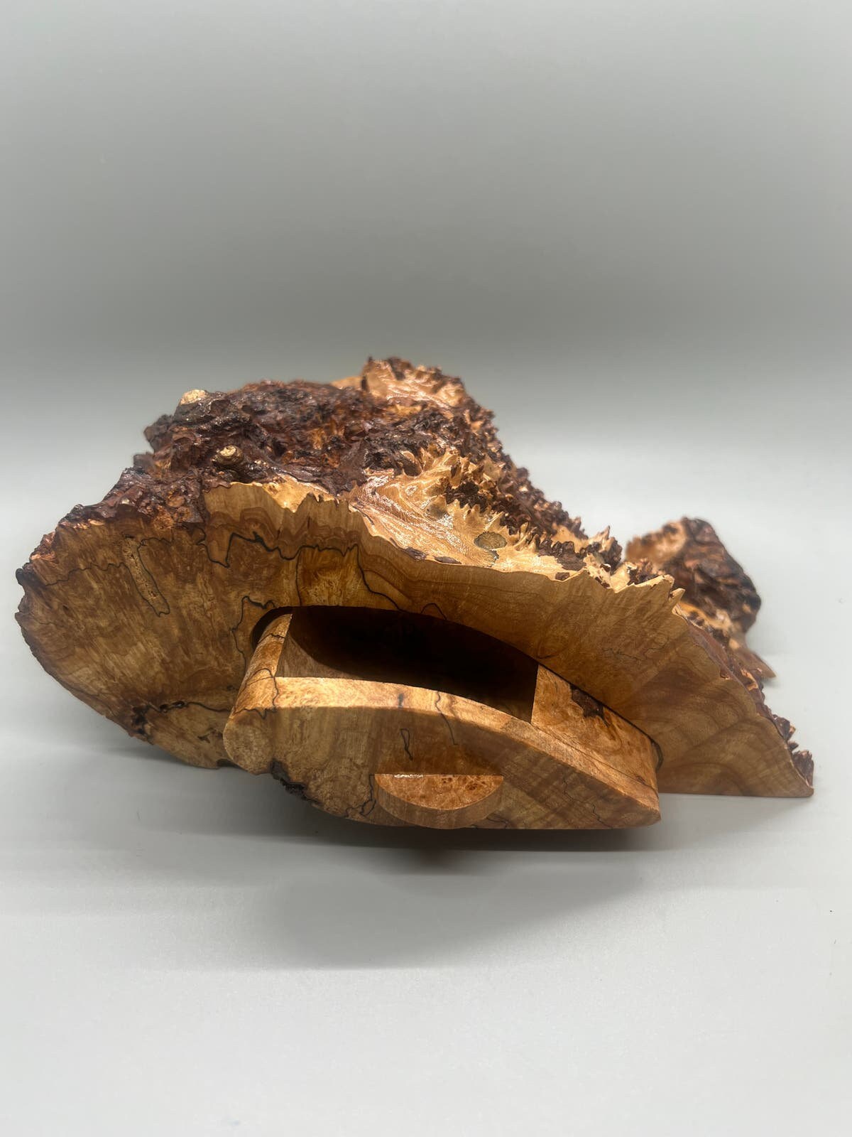 Beautiful Burled Wood Log Box - Etsy