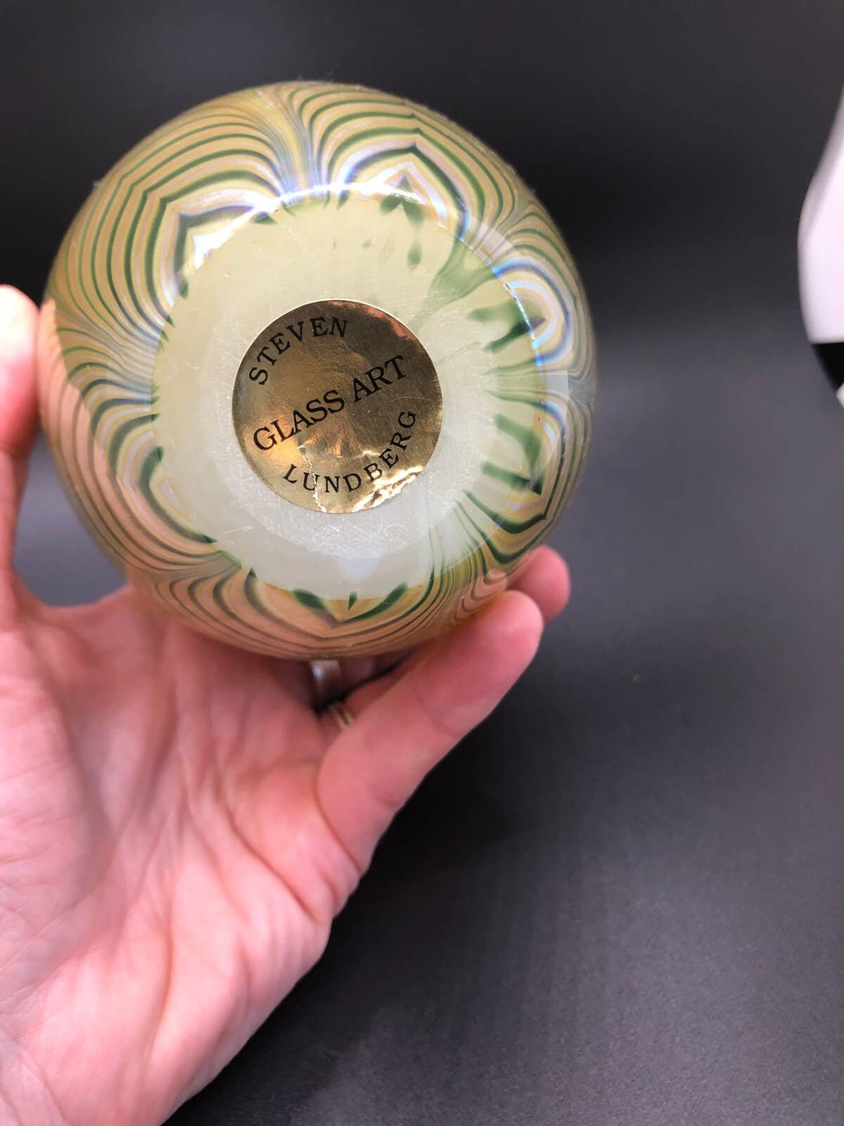 Vintage Steven Lundberg Art Glass Vase - Etsy