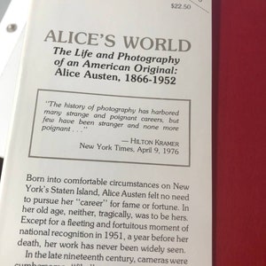 Alice's World Photography of Alice Austen 1st Ed. Ann Novotny - Etsy