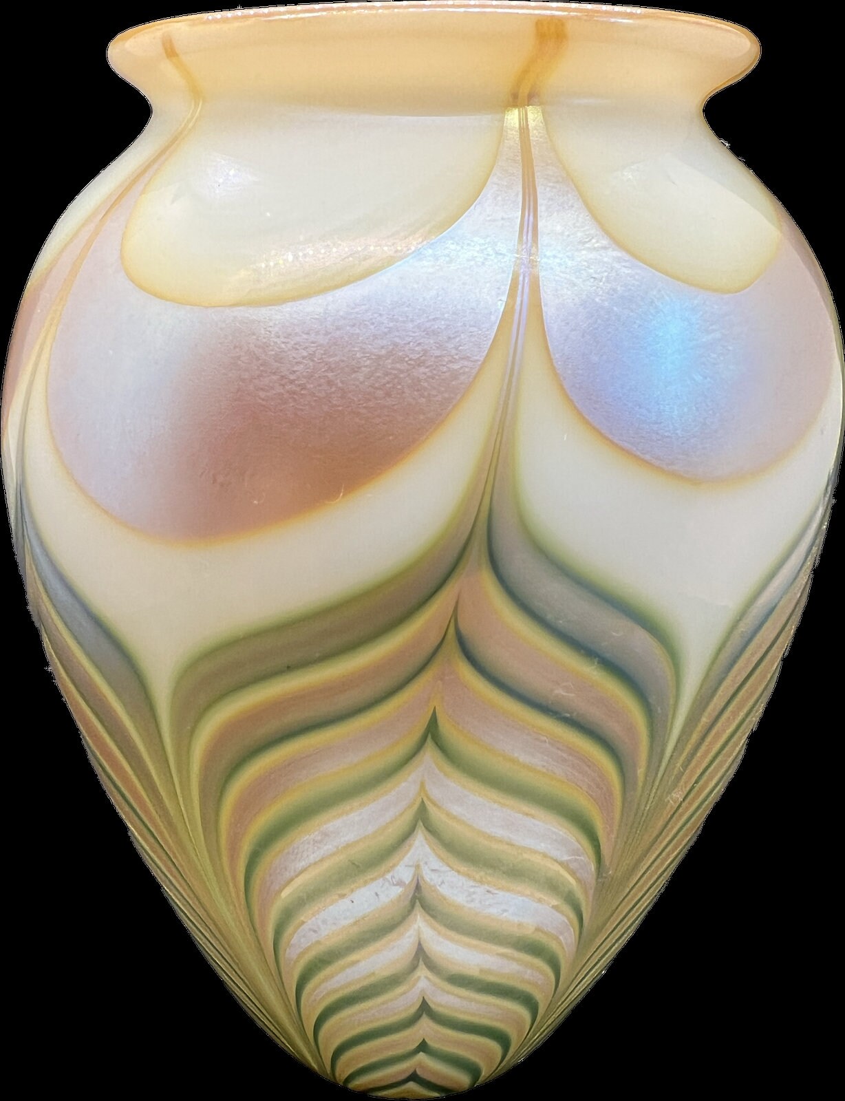 Vintage Steven Lundberg Art Glass Vase - Etsy