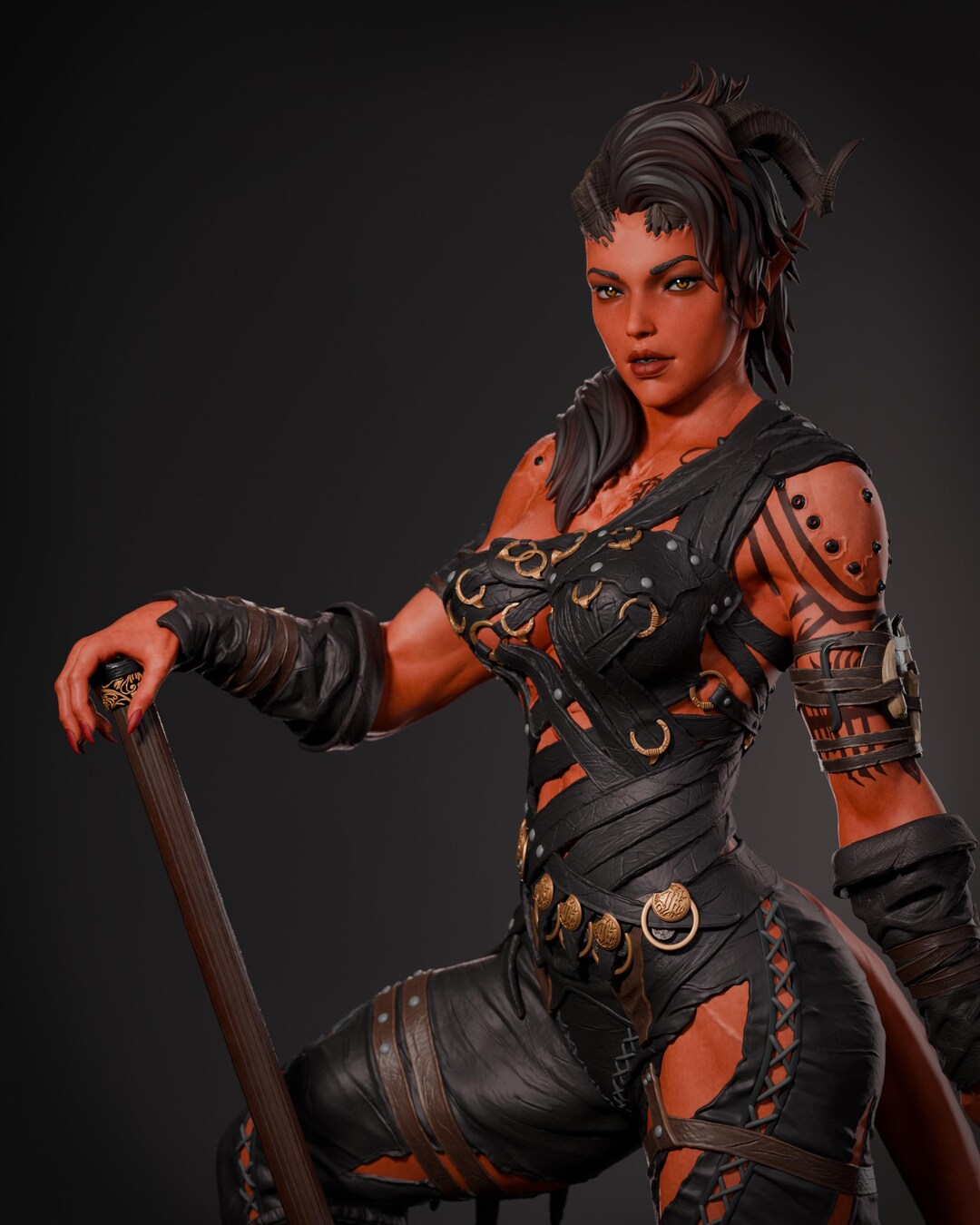 Karlach Unpainted 12K Resin Figure Model Kit - Etsy