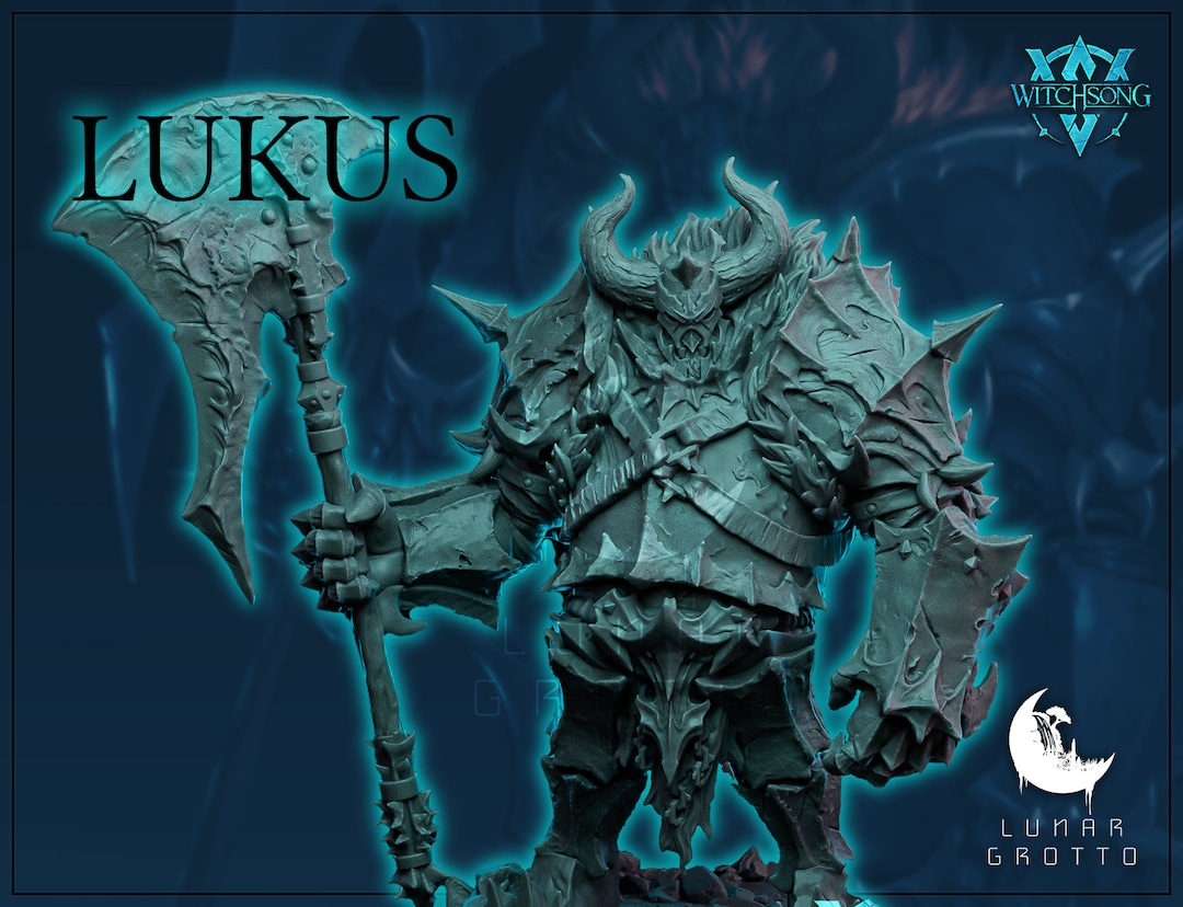 Lukus Death's Fall 4K Resin Figure Dnd Miniature - Etsy