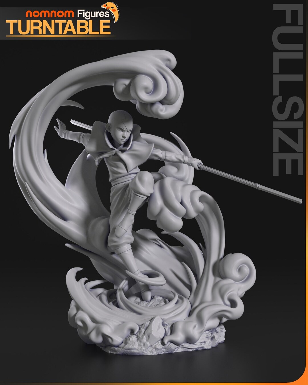 Aang | Unpainted 12K Resin Figure | Bust | Model Kit - Etsy