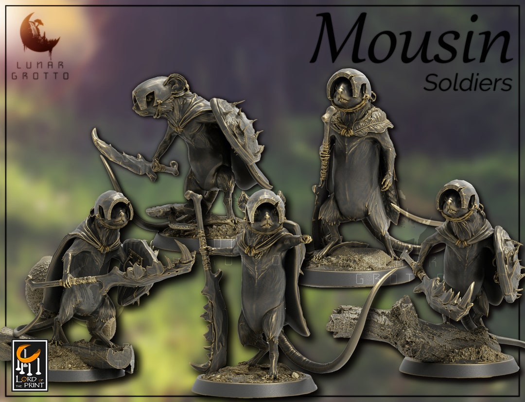 Mousin Soldiers | Unpainted 12K Resin Miniatures - Etsy