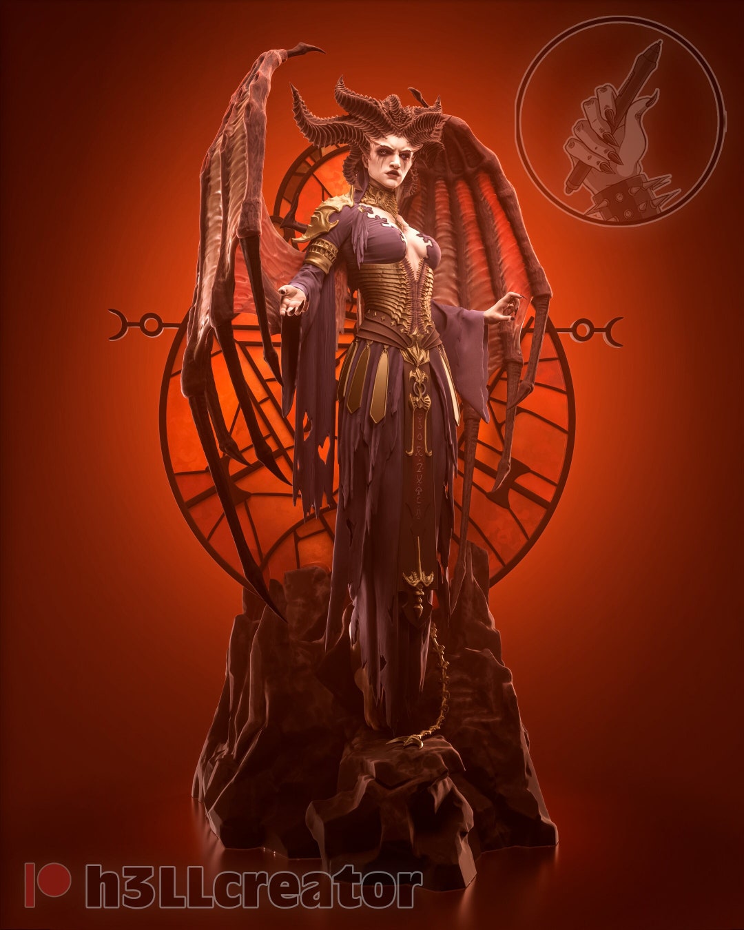 Lilith | Unpainted 12K Resin Figure | Bust | Model Kit - Etsy