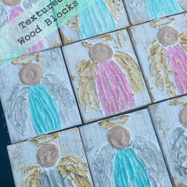 Painted Wood Angel - Etsy