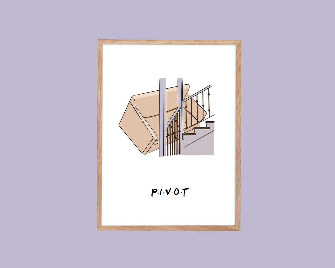 Friends TV Show Art Pivot Couch Special Edition Digital Download Poster ...
