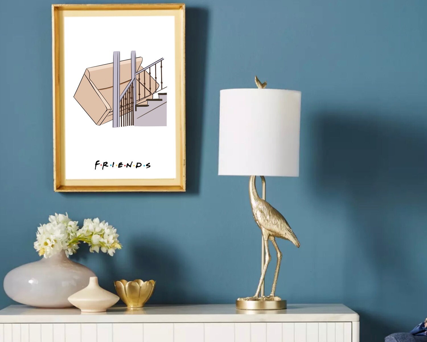 Friends TV Show Art Pivot Couch Digital Download Print - Etsy