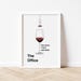 Michael Scott Dinner Party Wine Print, the Office TV Show Art, Digital ...