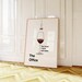 Michael Scott Dinner Party Wine Print, the Office TV Show Art, Digital ...