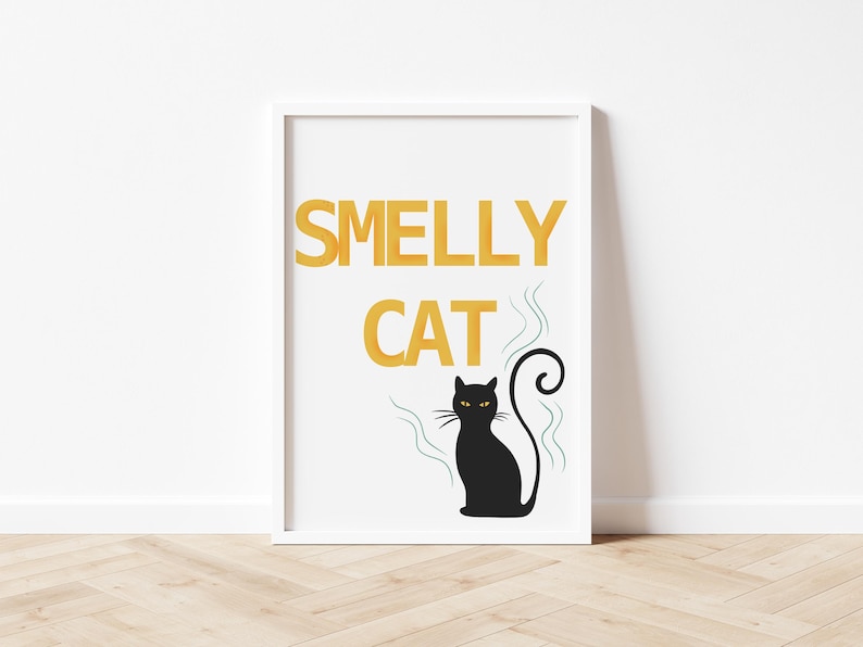 Smelly Cat Poster, Friends TV Show Art, Phoebe Buffay Digital Download ...