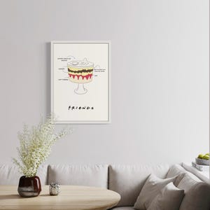 Friends TV Show Art Printable - English Trifle Rachel Green - Digital ...