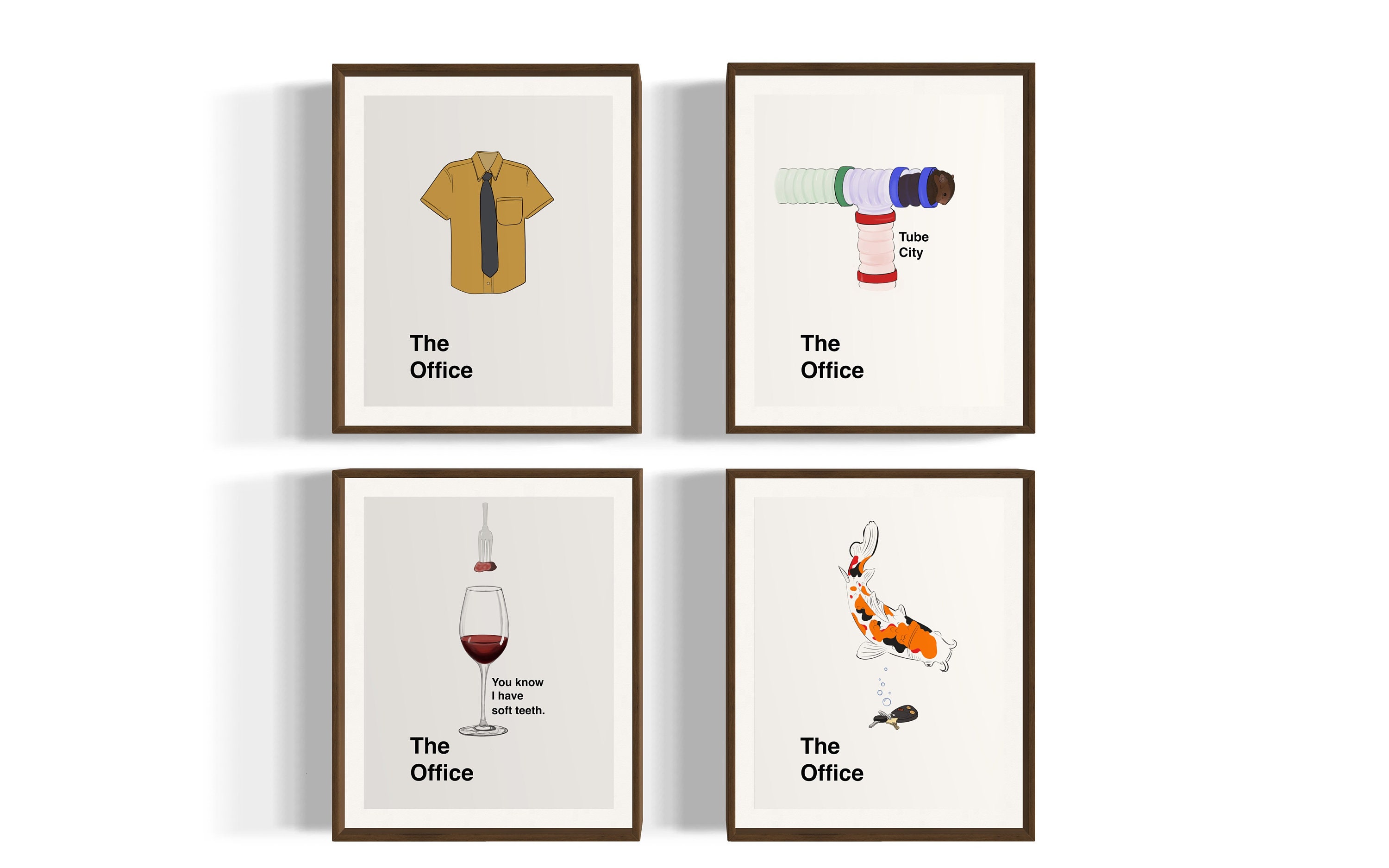 The Office TV Show Art, Digital Download Poster Bundle, Michael Scott ...