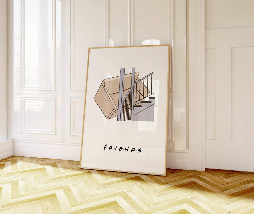 Friends TV Show Art Pivot Couch Digital Download Print Poster Rachel ...