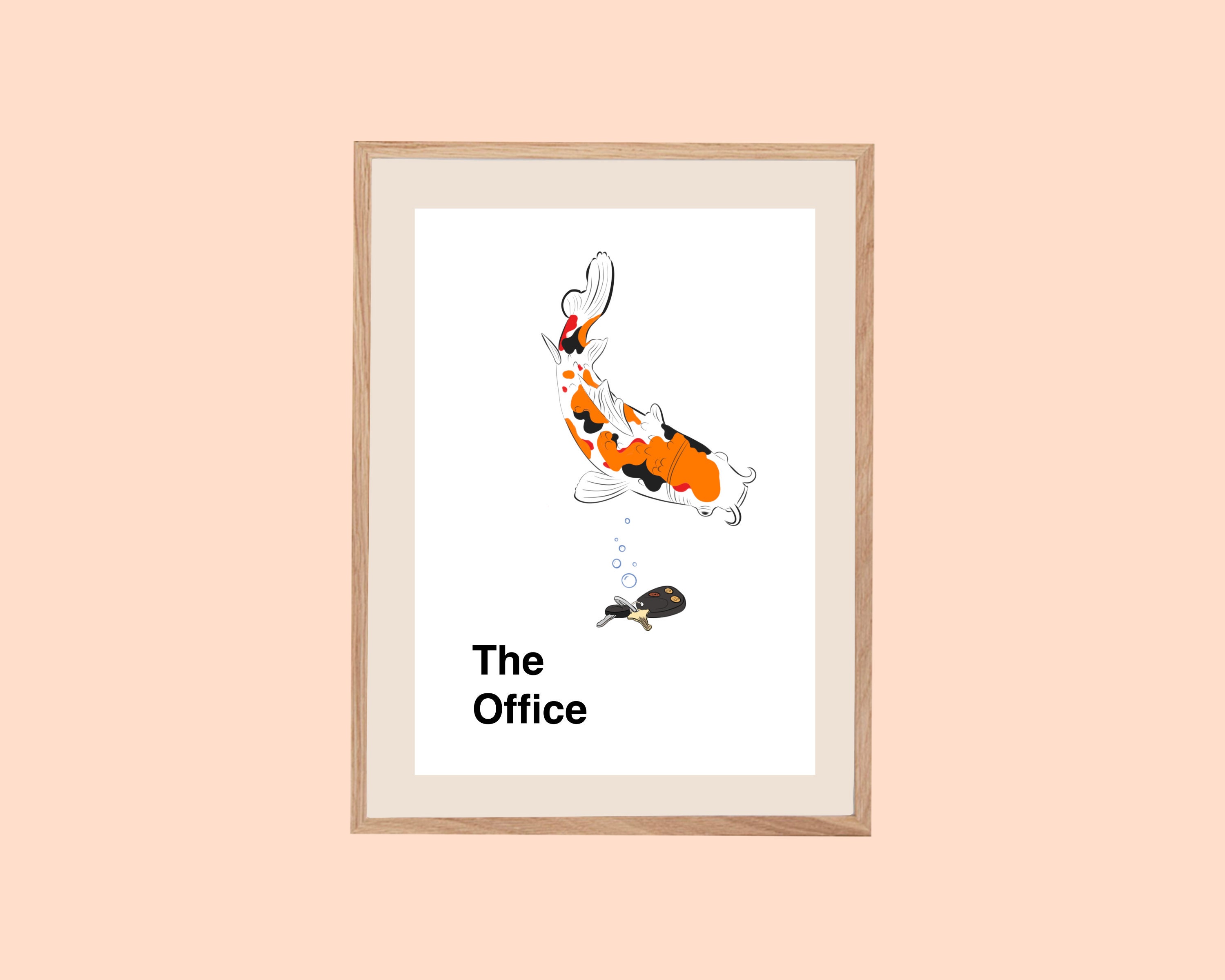 The Office TV Show Art Michael Scott Koi Pond Digital Download Print ...