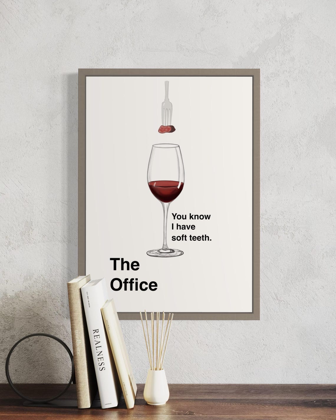 Michael Scott Dinner Party Wine Print, the Office TV Show Art, Digital ...
