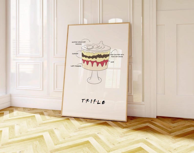 Friends TV Show Printable, English Trifle Rachel Green, Special Edition ...