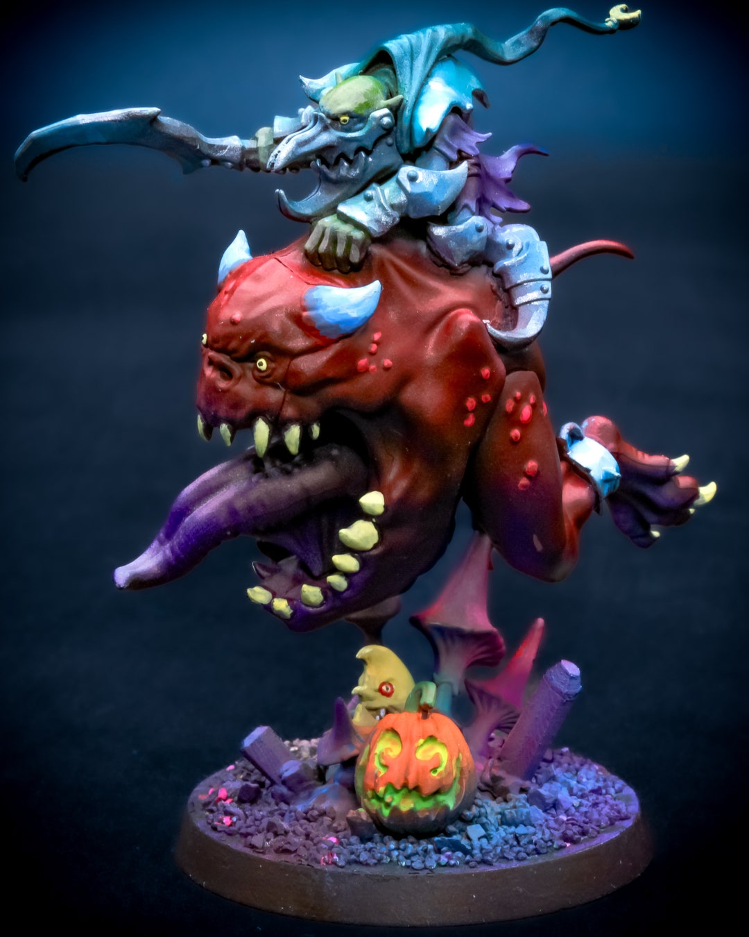Loonboss on a Giant Cave Squig Gloomspite Gitz Age of Sigmar ...