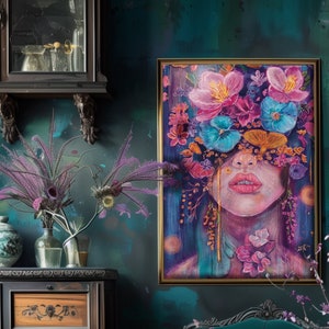 Pythia Oracle of Delphi Surreal Abstract Oil Paint Fantasy Mytholgy Art ...